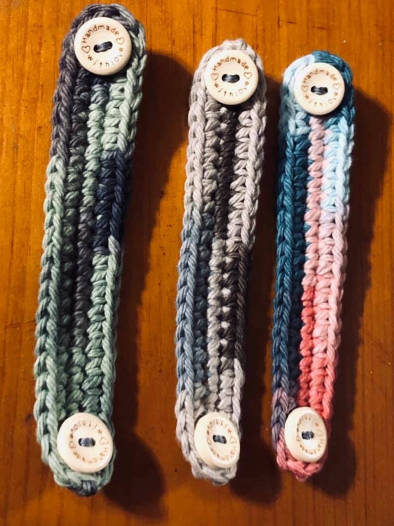 Handmade Crochet Face Mask Extender Ear Savers Ear Protector Single or ...