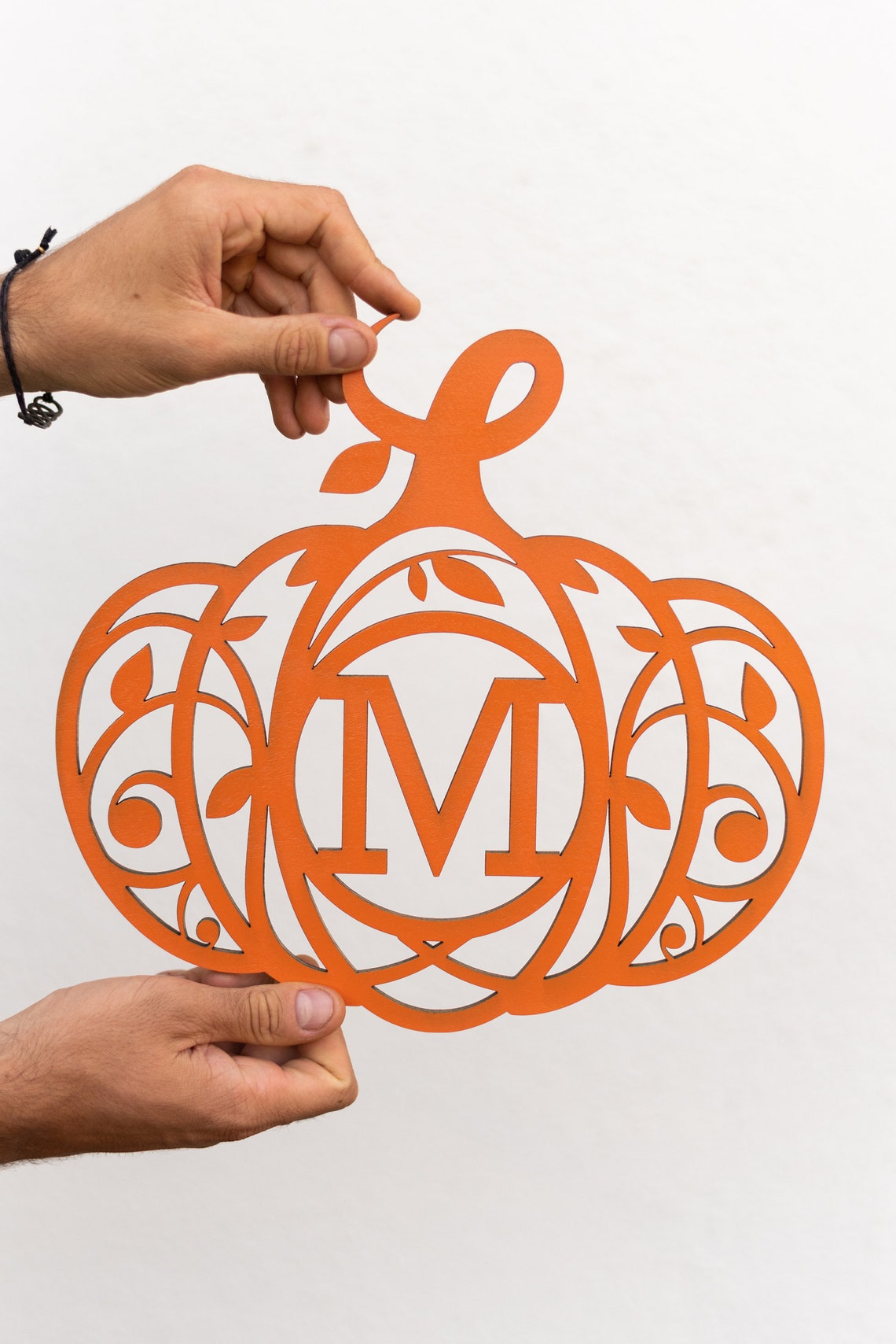 Pumpkin Monogram SVG, Pumpkin Sign Svg, Laser Engraving Svg, Glowforge ...