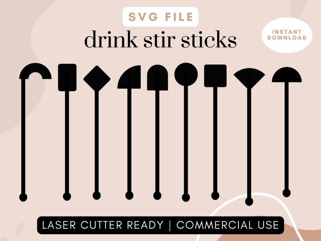 Drink Stirrers Svg, Cocktail Drink Stir Sticks, Swizzle Stir Sticks ...