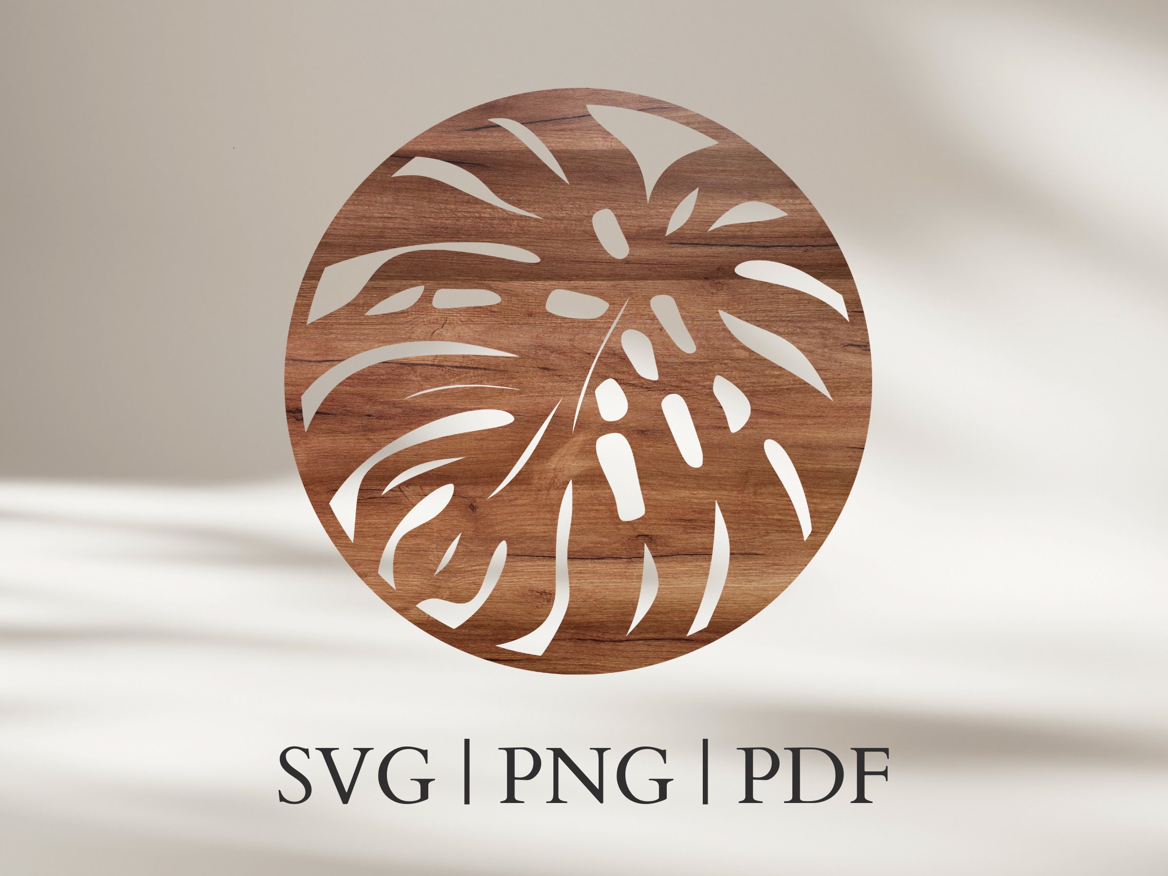 Monstera Leaf SVG PNG para Cricut y Silhouette, Monstera Leaf Cut svg ...