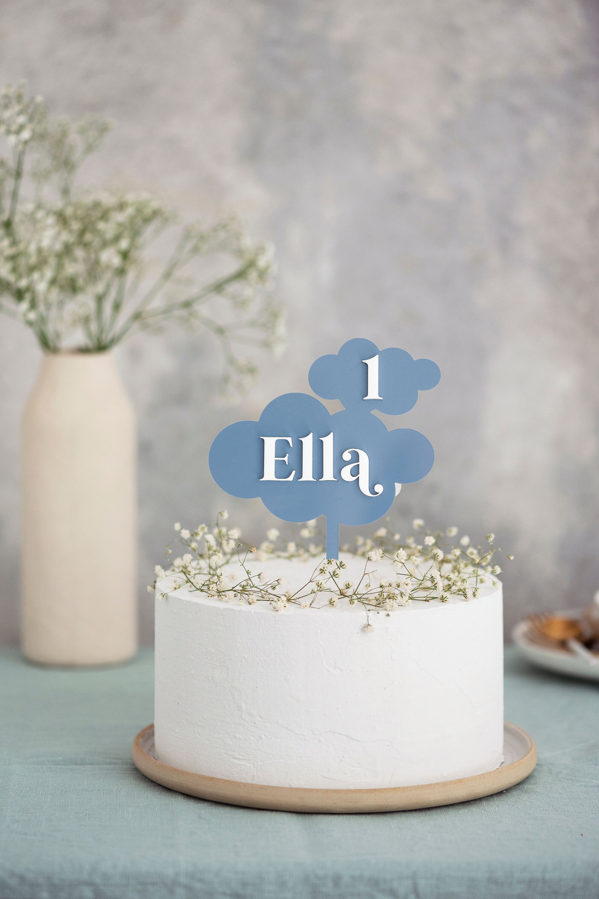 Custom Cloud Cake Topper Svg First Birthday Kid SVG Cake - Etsy