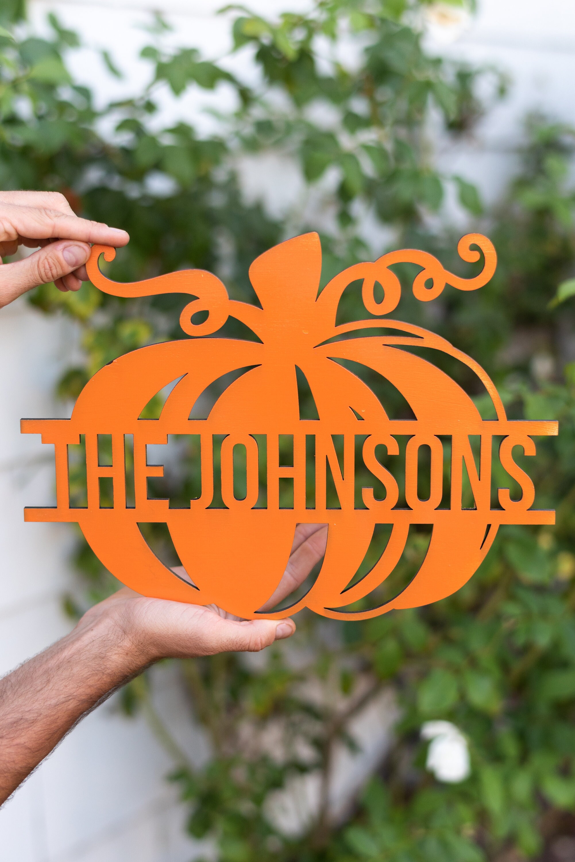 Pumpkin Monogram SVG, Pumpkin Sign Svg, Laser Engraving Svg, Glowforge ...