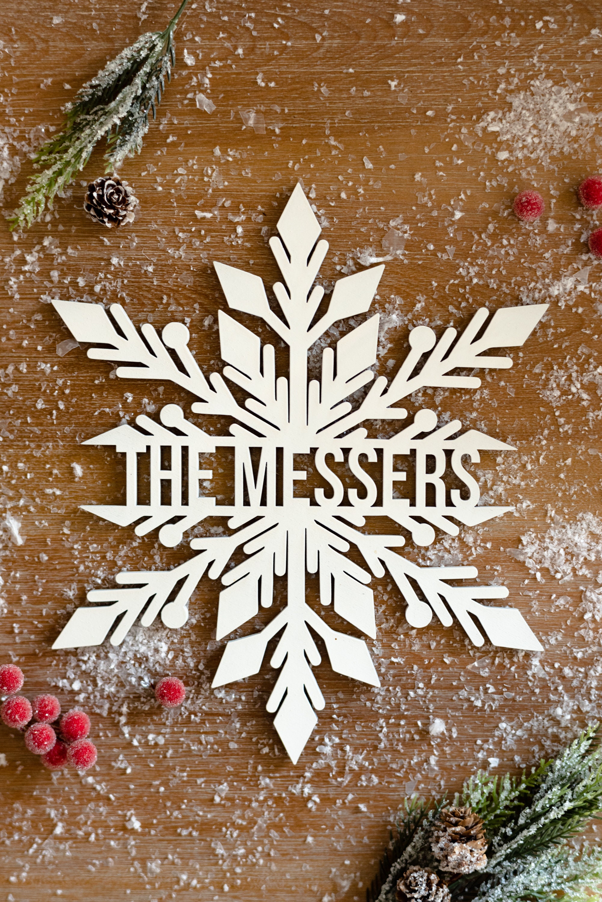 Snowflake Monogram SVG Snowflake Sign Svg Laser Engraving | Etsy