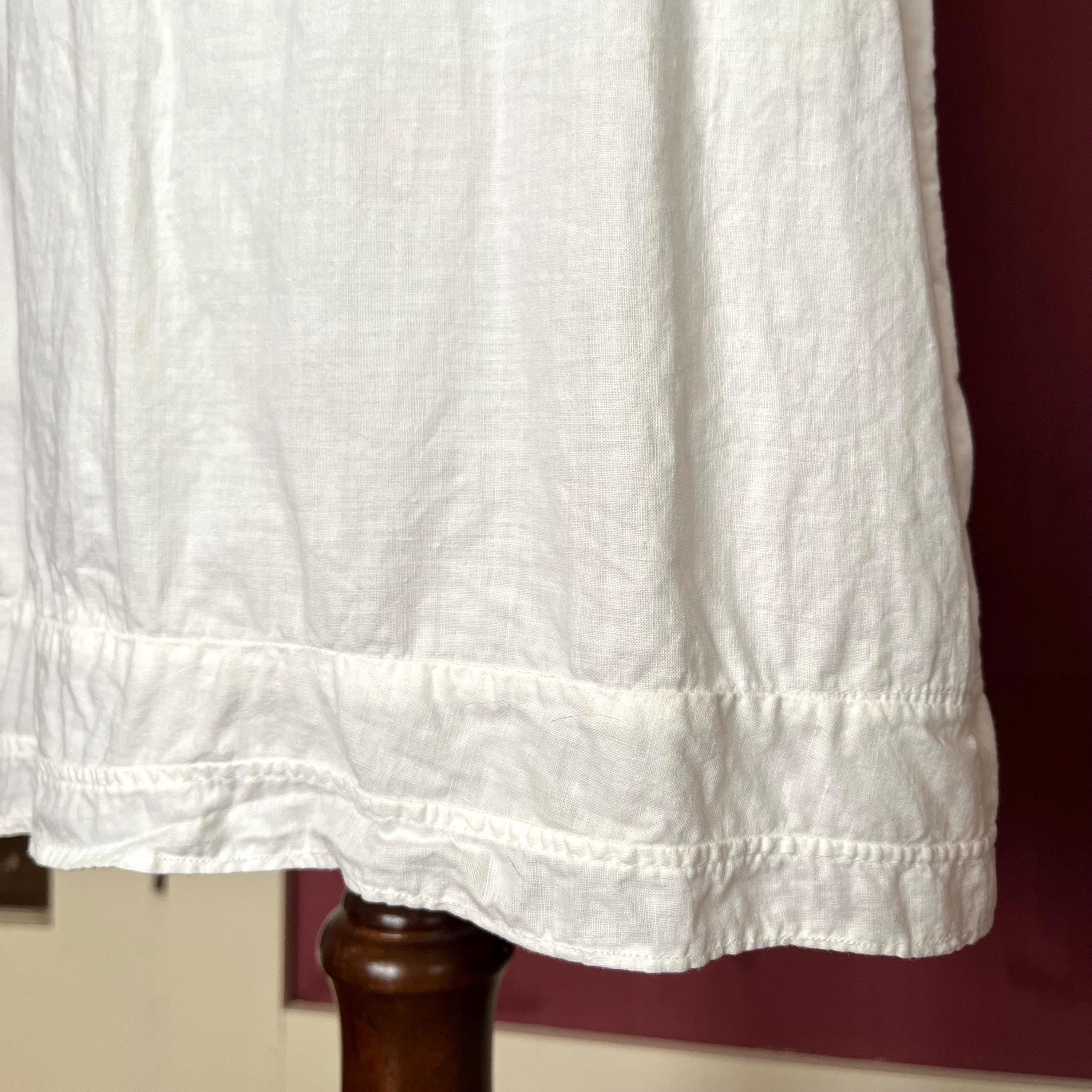 Cotton Slip / Under Dress With Embroidery - Etsy