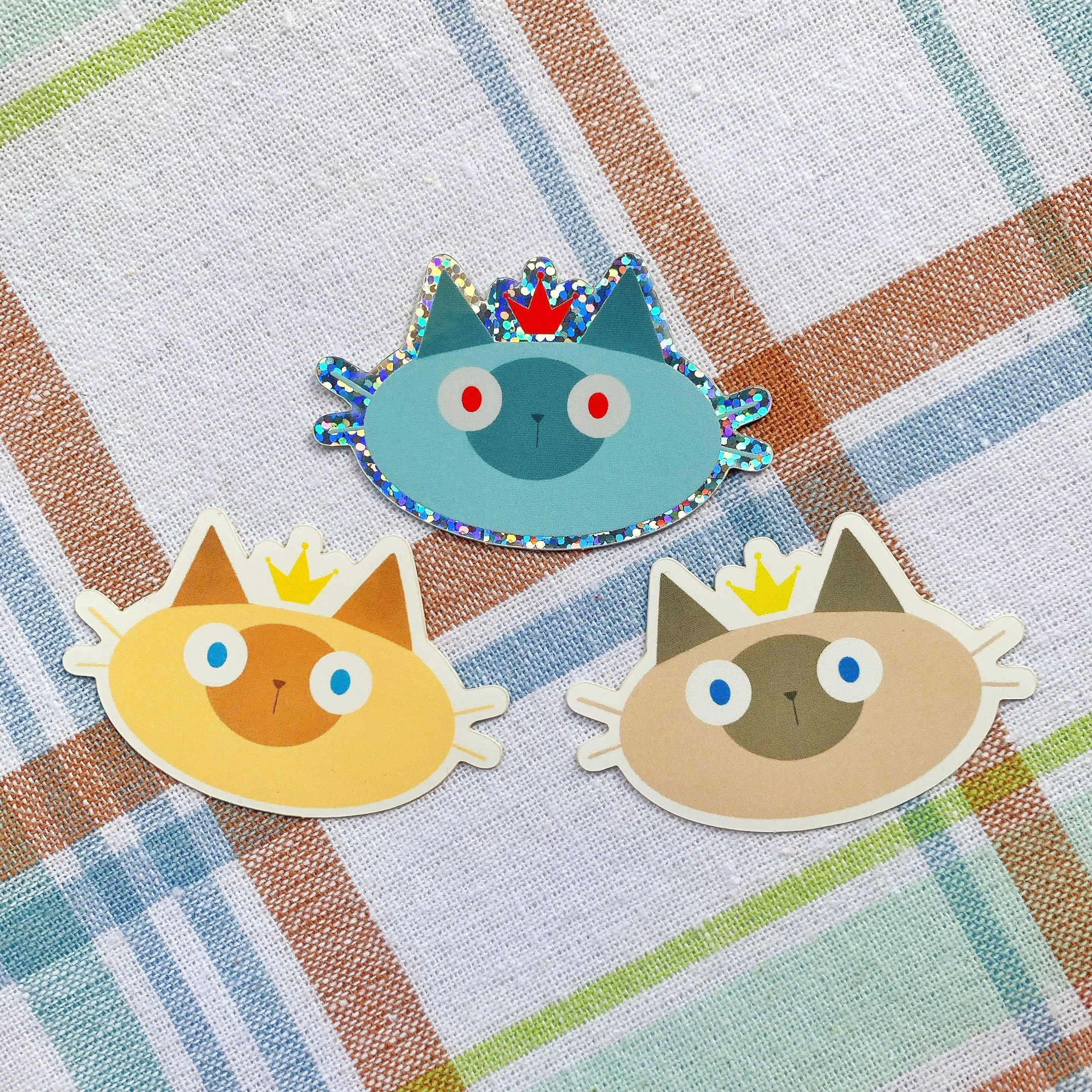 Little Prince Ragdoll Cat Weatherproof Matte/ Glitter Sticker - Etsy
