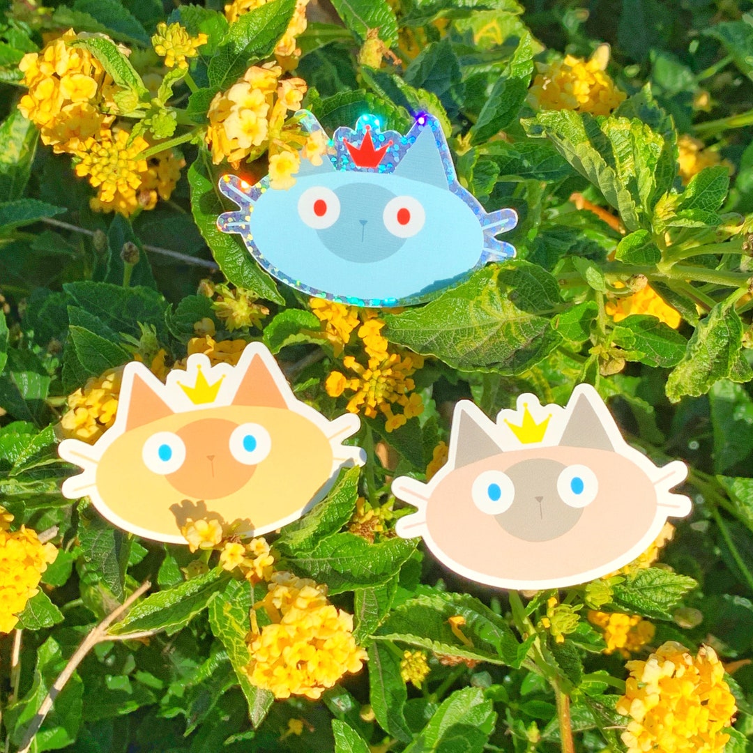 Little Prince Ragdoll Cat Weatherproof Matte/ Glitter Sticker - Etsy