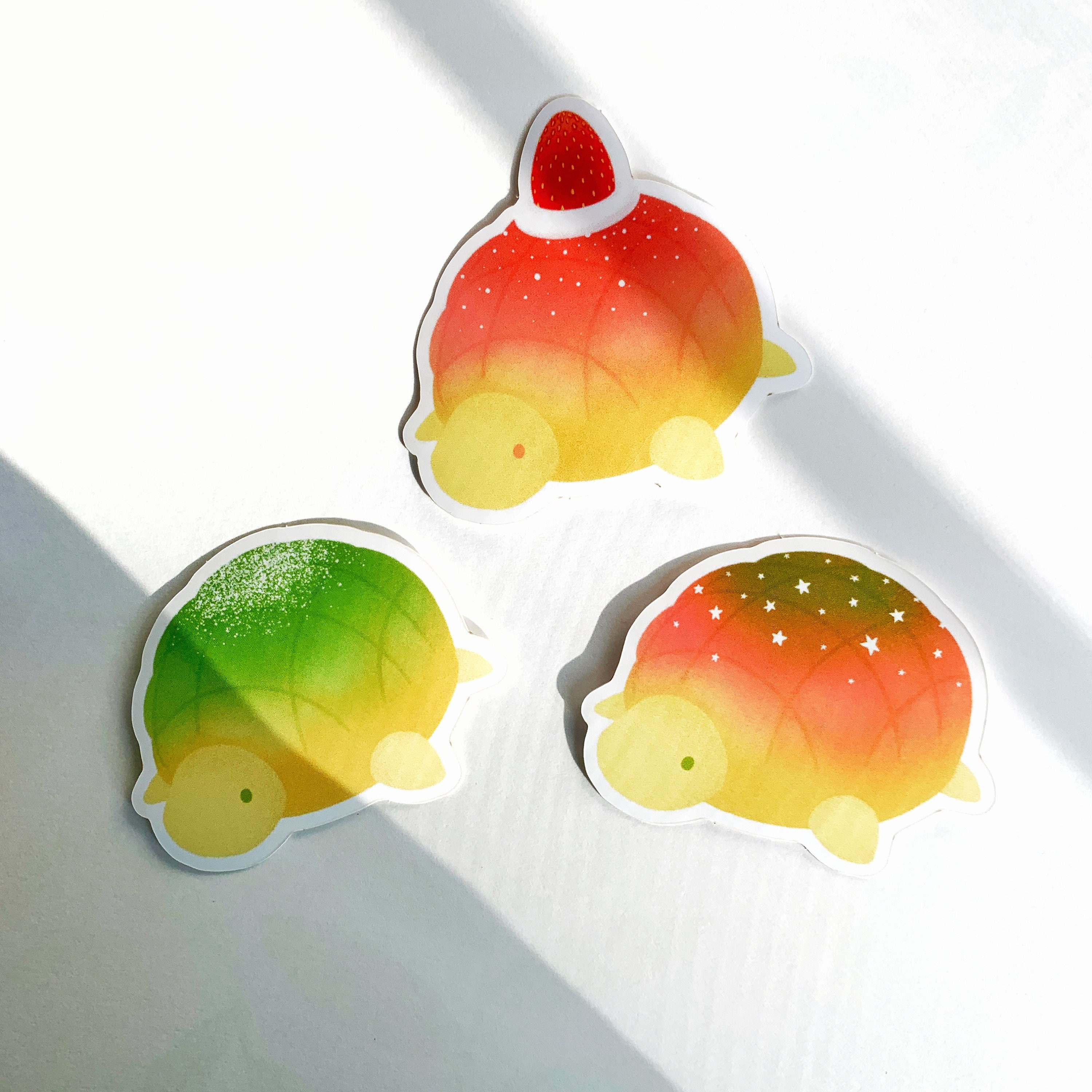 Turtle Melon Pan Weather Proof Vinyl Stickers - Etsy