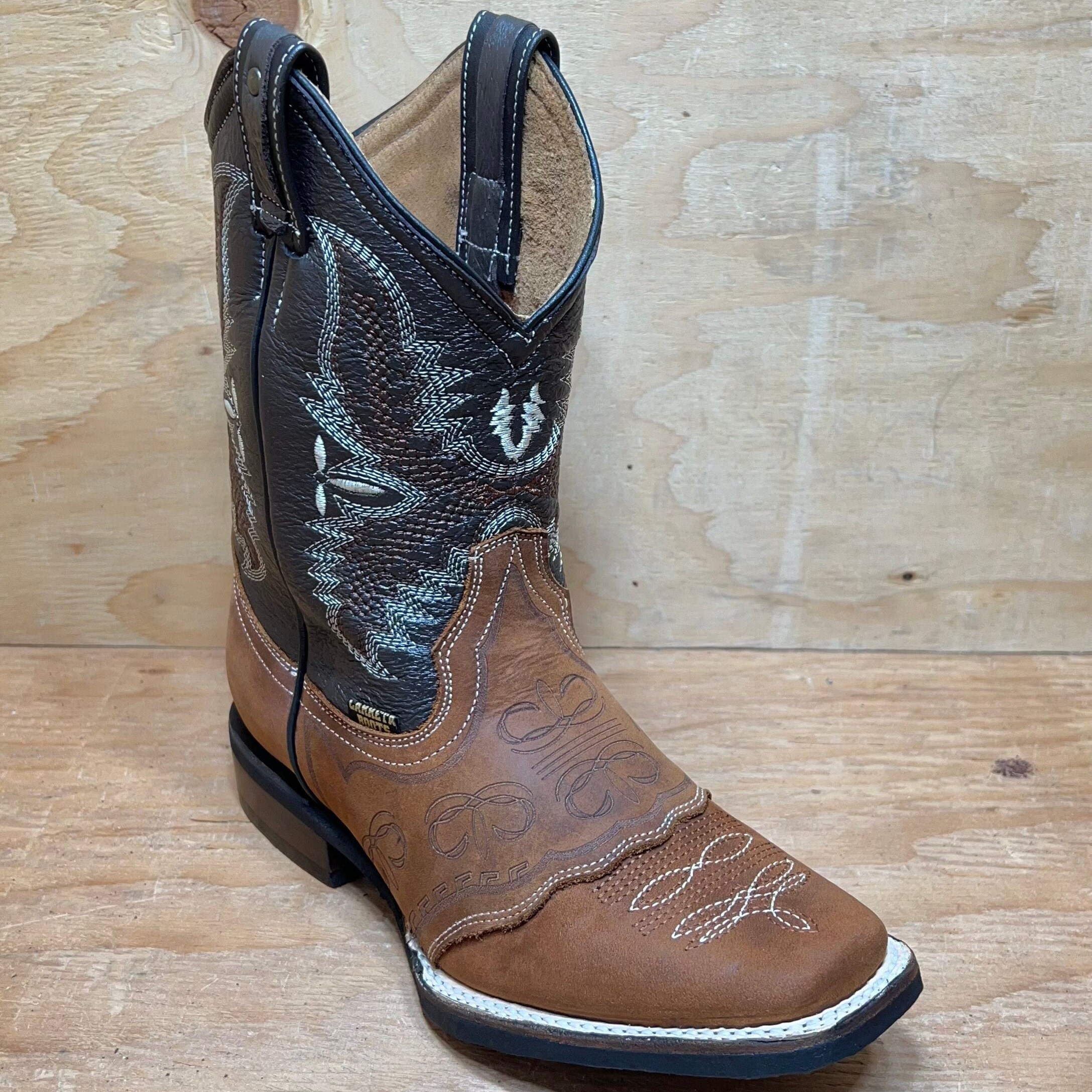 Women Western Cowgirl Square Toe Boot Genuine Leather Bota - Etsy