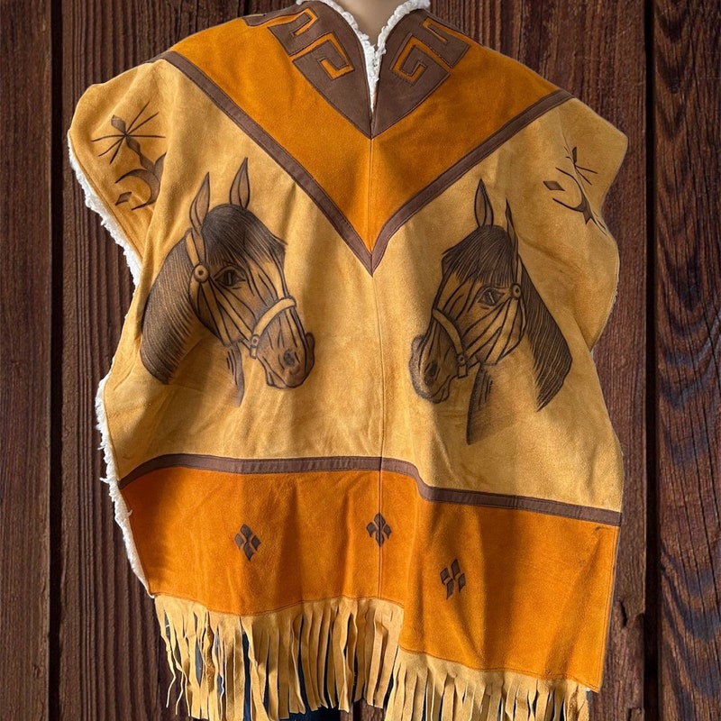 Cowboy Poncho - Etsy