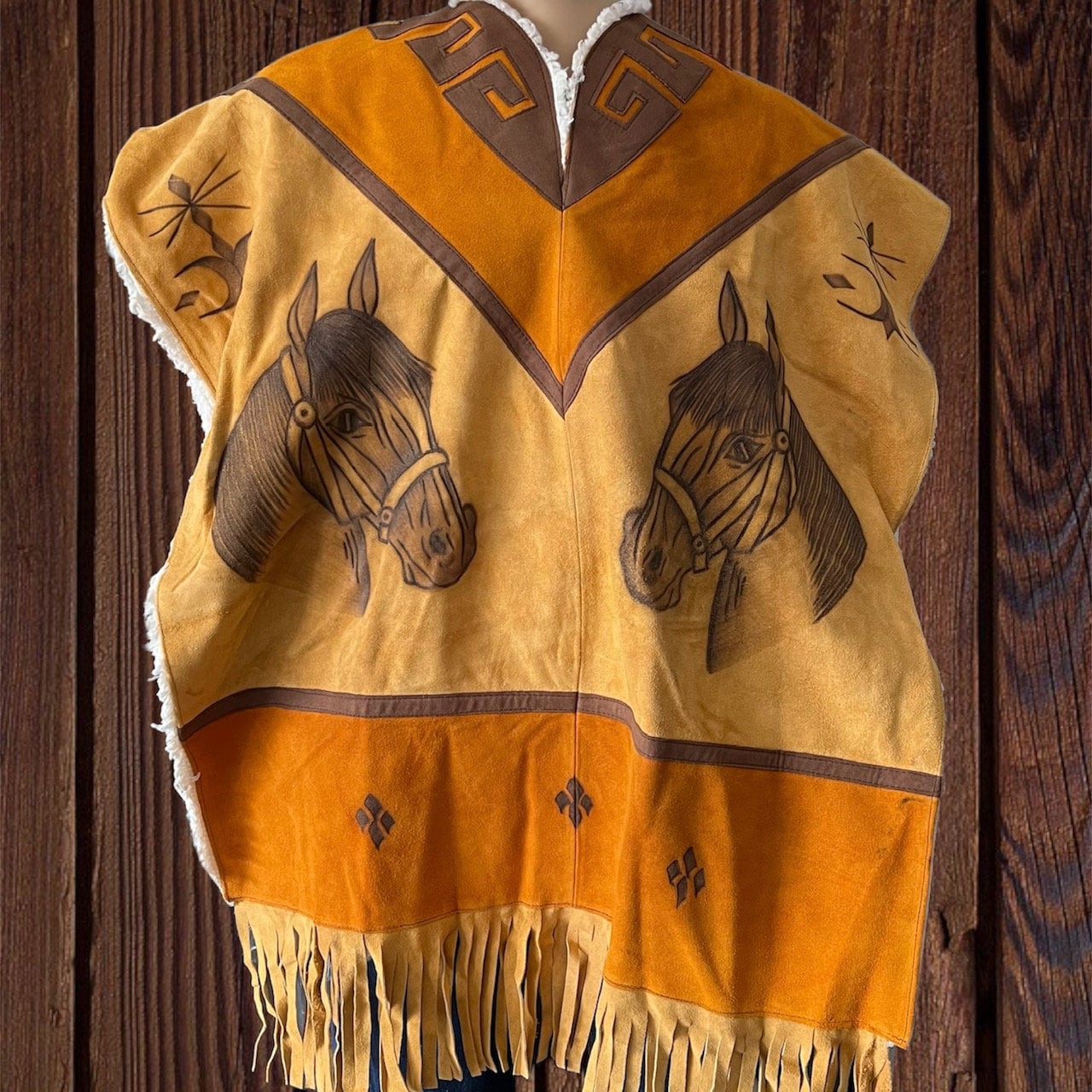 Western Mens Poncho