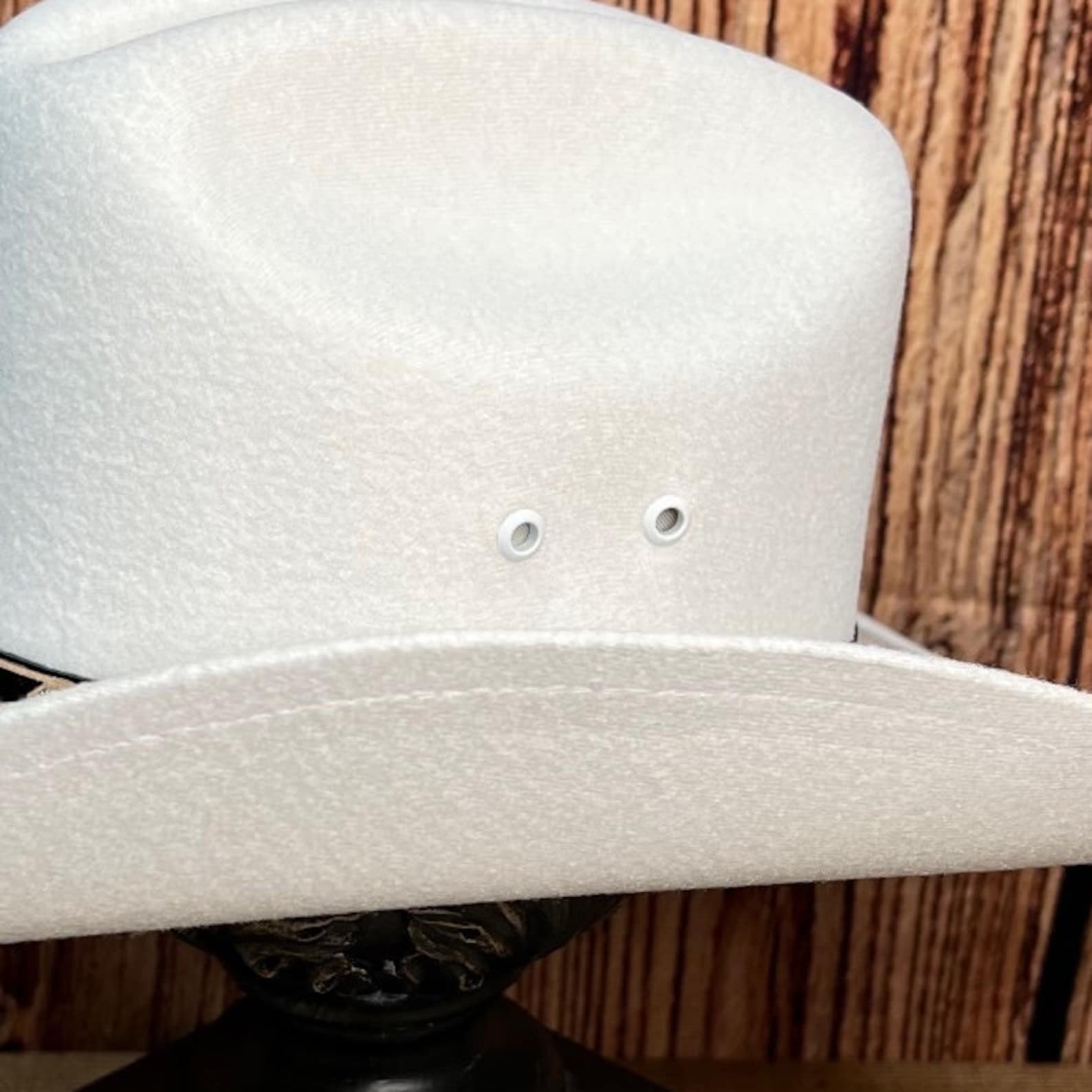 Men's White Faux Felt Western Cowboy Hat Tejana Sombrero Vaquero Texana ...