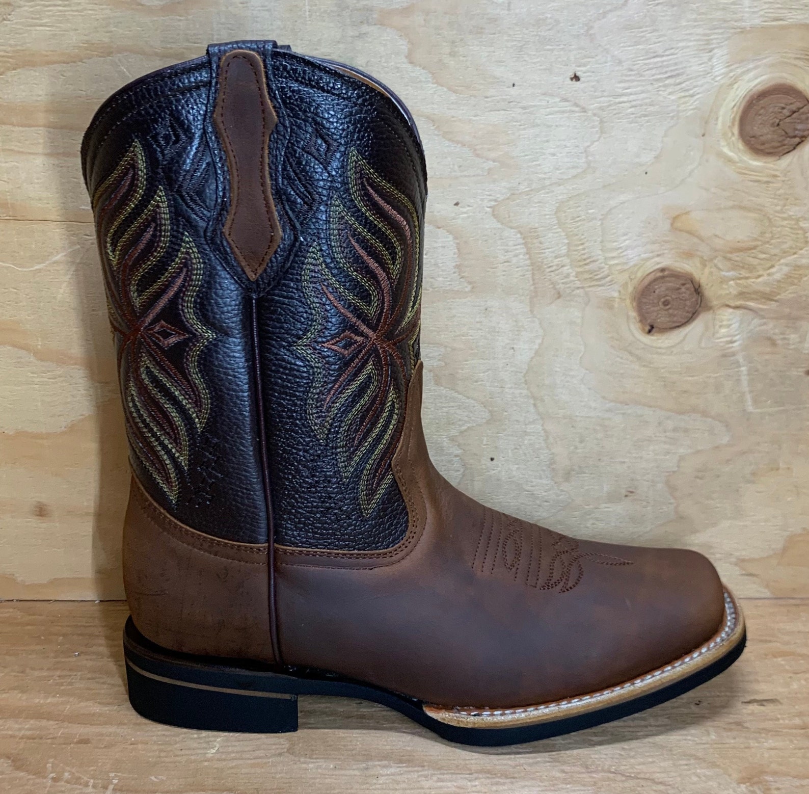 Men Western Cowboy Square Toe Boot Bota Vaquera Caballero Est. 699 - Etsy