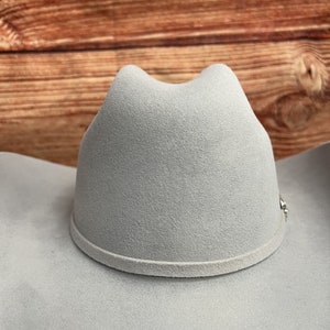 Mens Cowboy Western 30X Felt Hat GREY Tejana Vaquera Gris 30X Rodeo ...