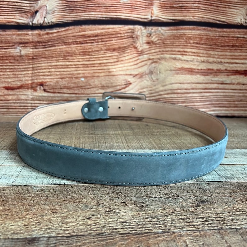 Men's Western Cowboy GRAY Genuine Leather Belt Cinto - Etsy