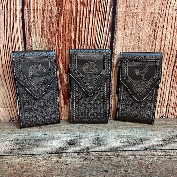 Western Cell Phone Case Cowboy Heavy Duty Genuine Leather/ - Etsy