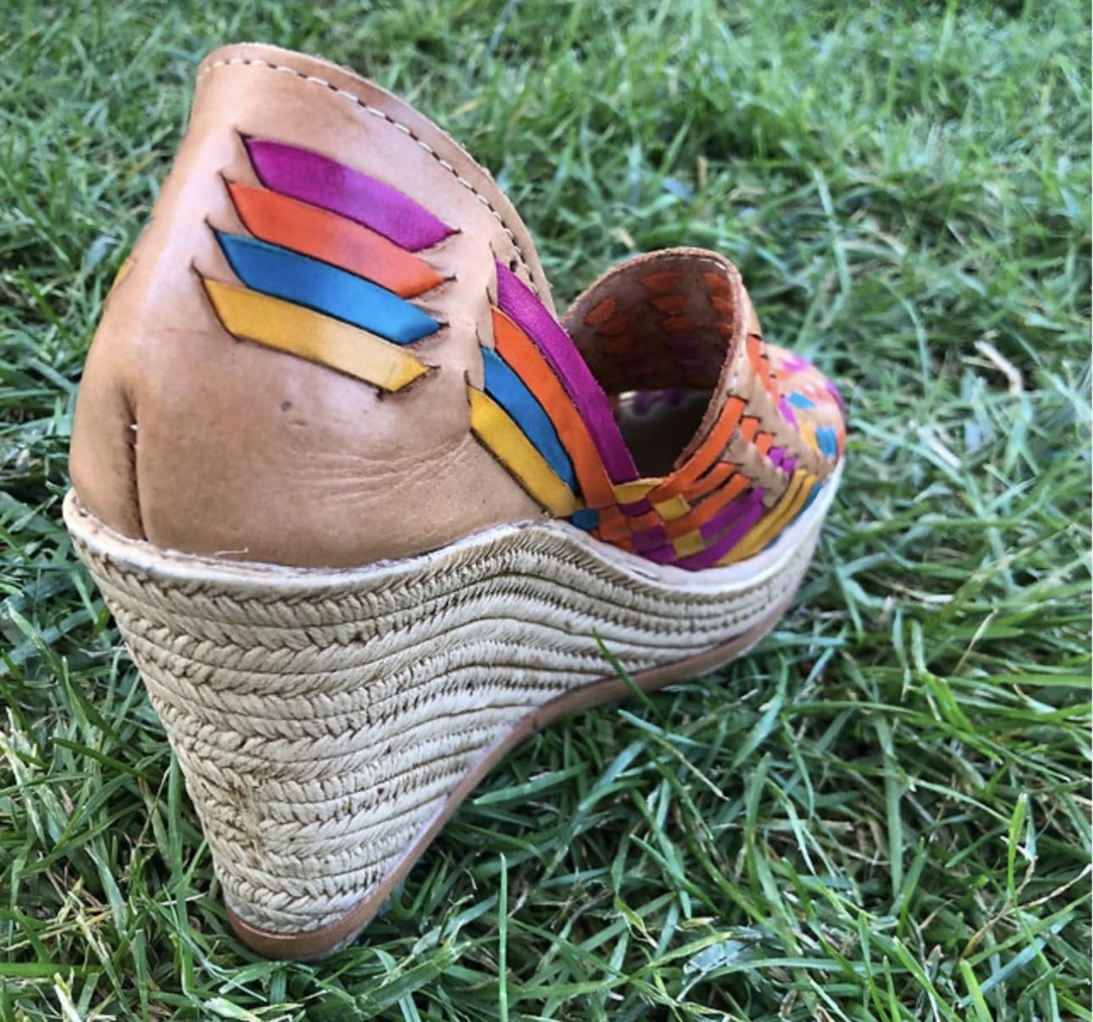 Huarache Sandal ~ Mexican Style ~ Colorful Leather ~ Mexican Huaraches ...