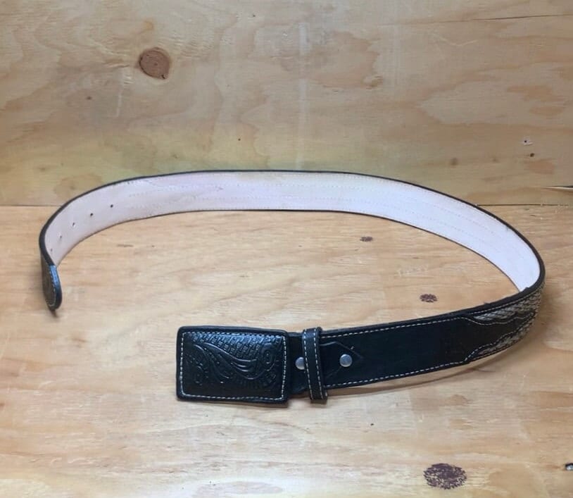 Men's Western Belt. Cowboy 2" Wide Rodeo Leather Belt Cinto Charro ...