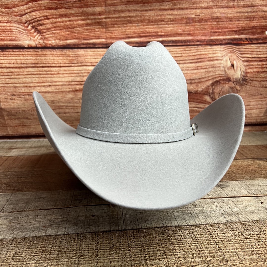 Men's Grey Felt Cowboy Hat: Western Rodeo Rancher Style Taco-sinaloa - Etsy