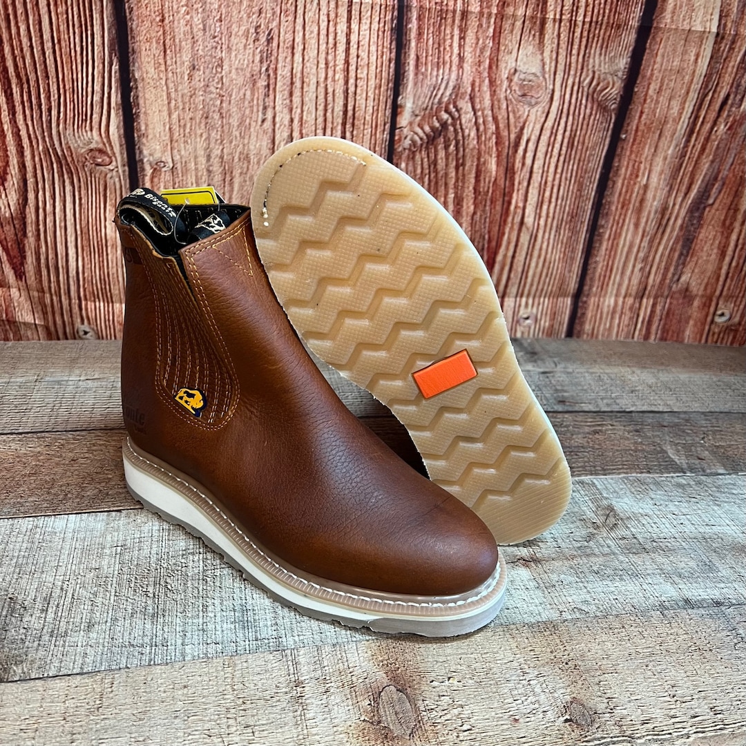 Handmade Leather Ankle Work Boot: Water/oil Resistant - Etsy
