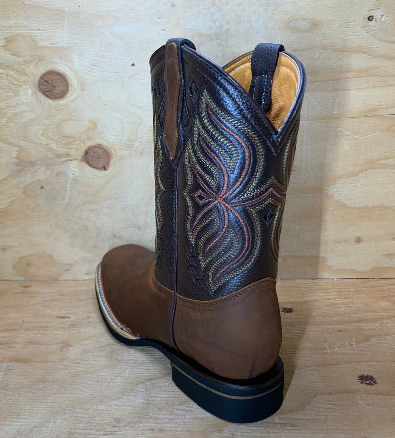 Men Western Cowboy Square Toe Boot Bota Vaquera Caballero Est. 699 - Etsy