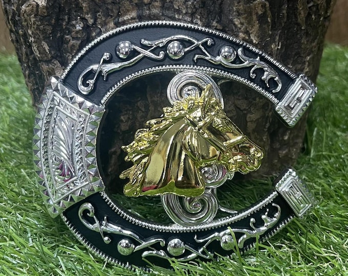 GUANAJUATO MEXICO Mariachi HORSE Engraved Cowboy Western Horseshoe ...