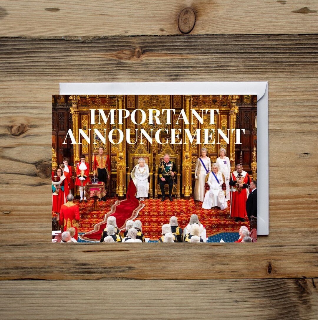 Royal Birthday Card for Royal Lover Anglophile Birthday Card King ...