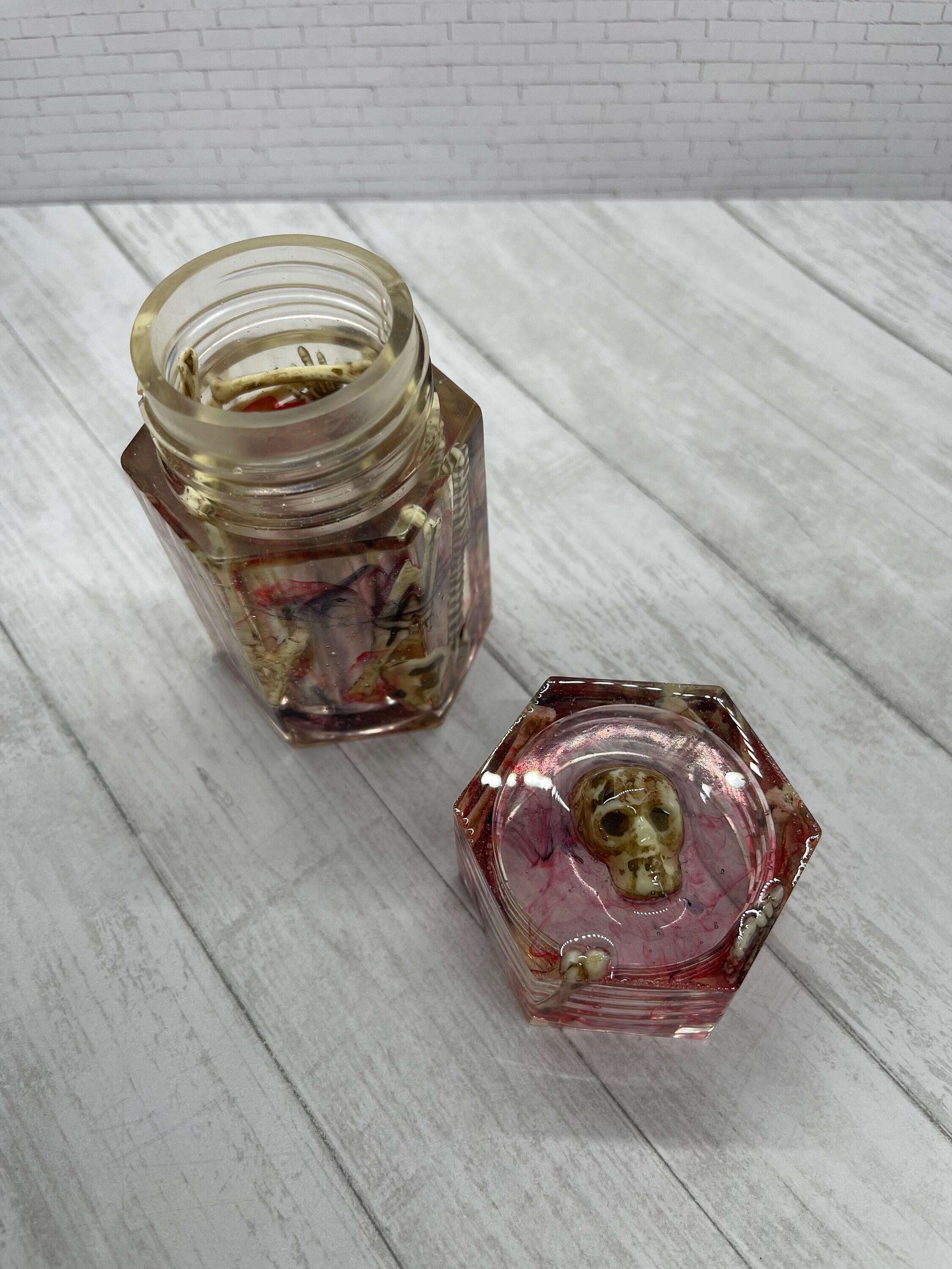 Jars With Twist on Lids Containers Storage Skull Jar - Etsy Singapore
