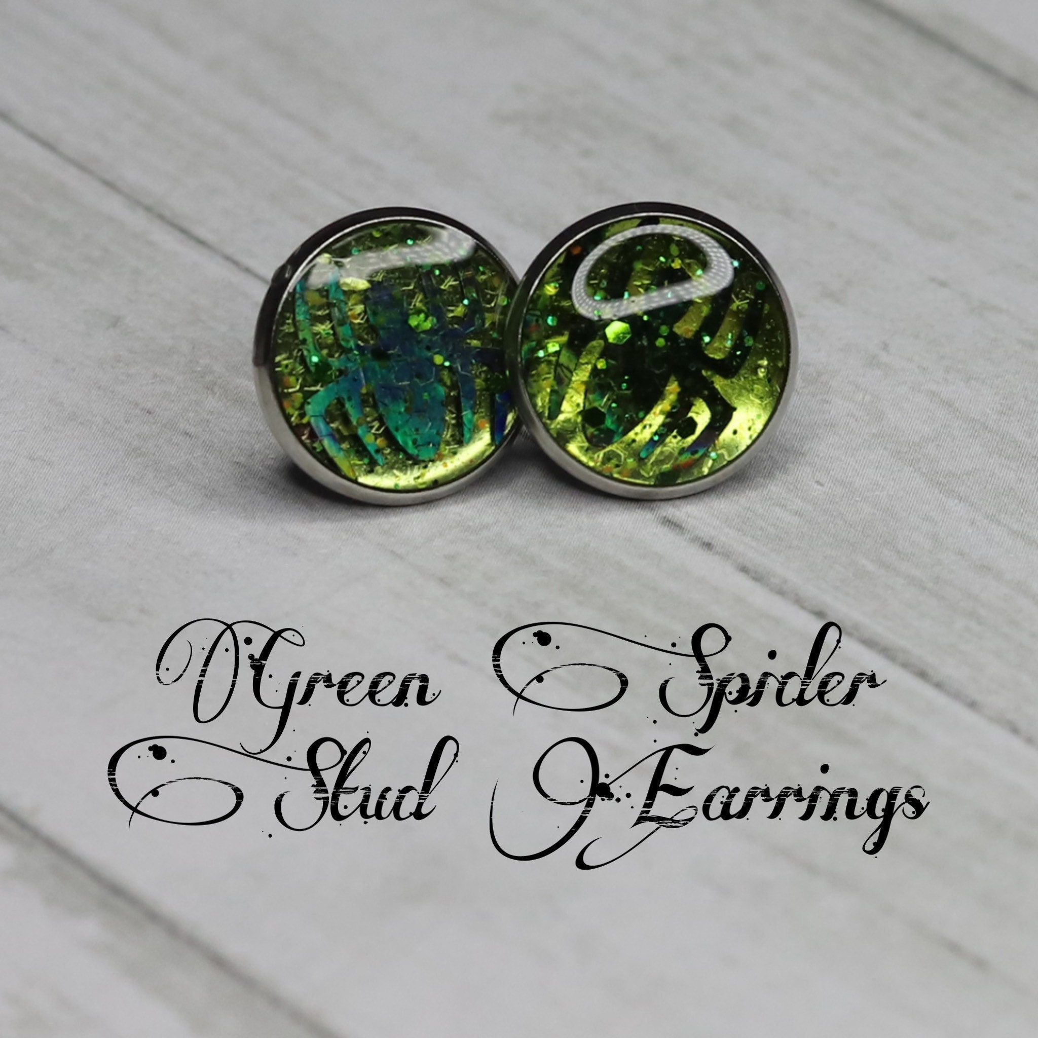 Stud Earrings Coffin, Gravestone, Real Preserved Spider & Bugs - Etsy ...