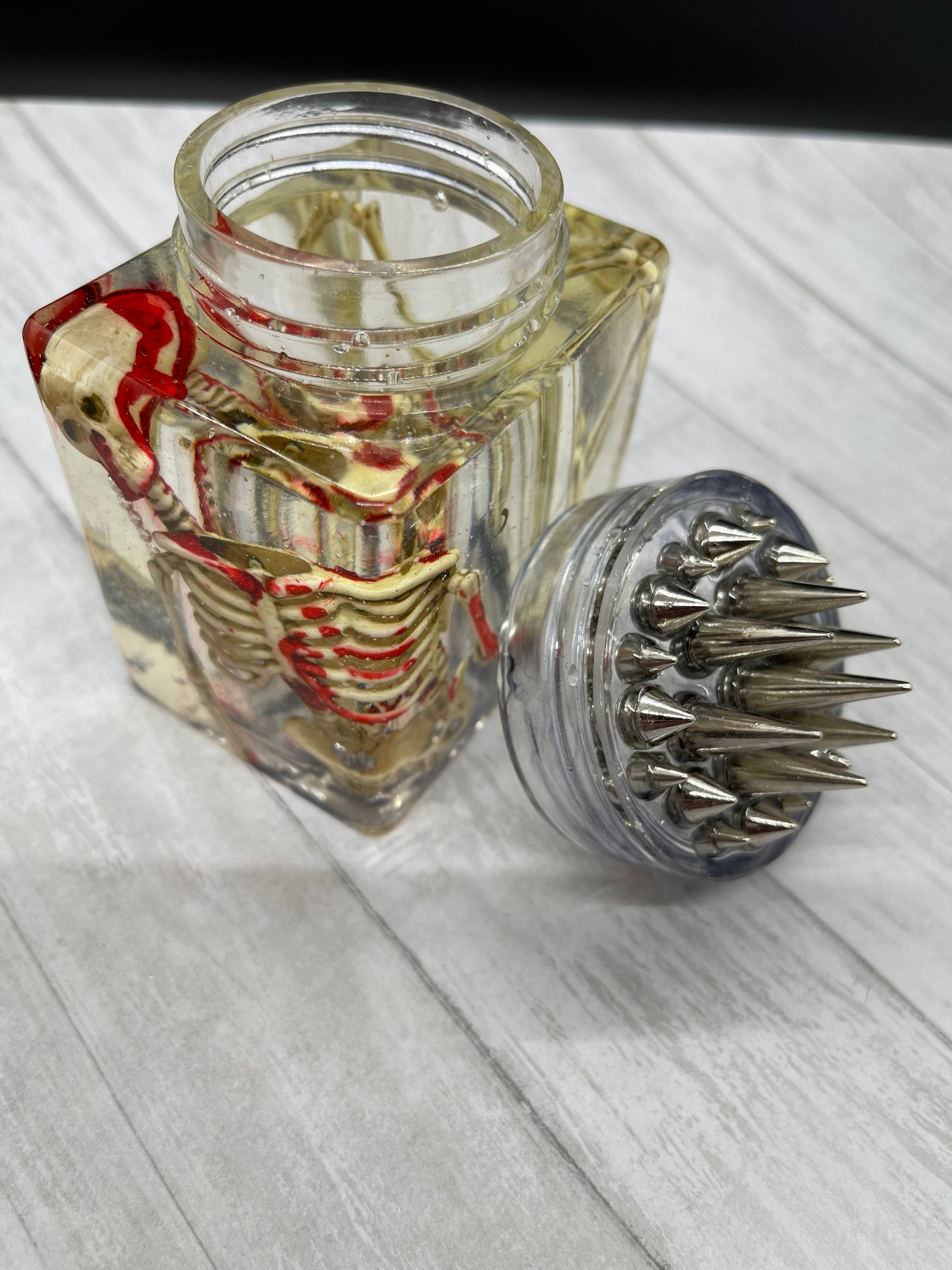 Jars With Twist On Lids Containers storage skull jar | Etsy