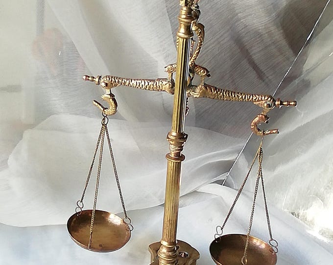 Antique French Brass Plate Scale – 19th Century Goldsmith's -hand ...
