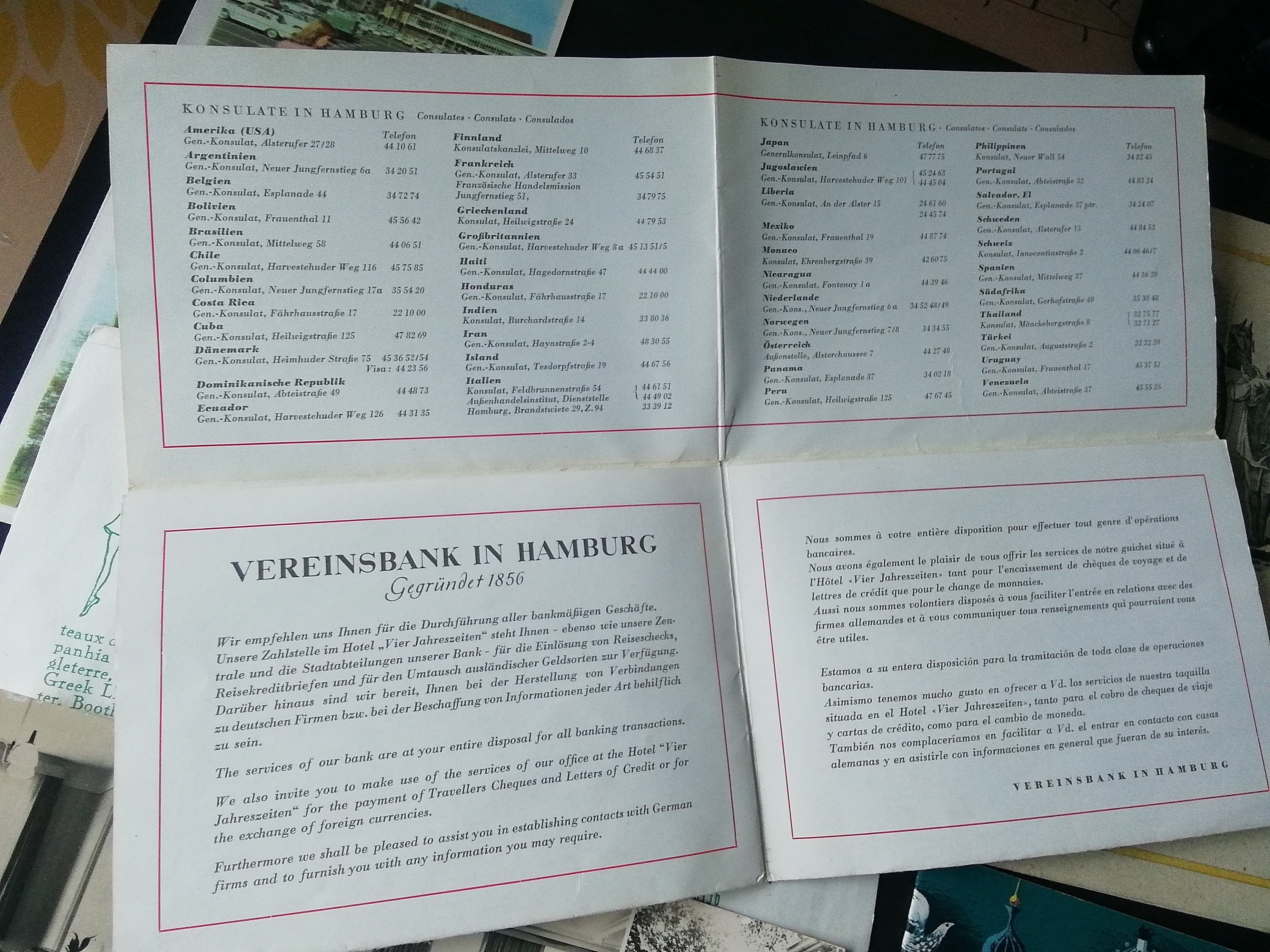 Vintage 50s/60s Hotel Brochures & City Maps: Nostalgic Memories for ...