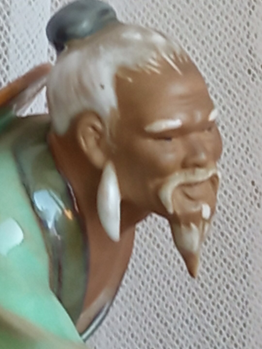 Vintage Chinese Shiwan Mudman Fisherman Figurine - Bisquit Statue From ...