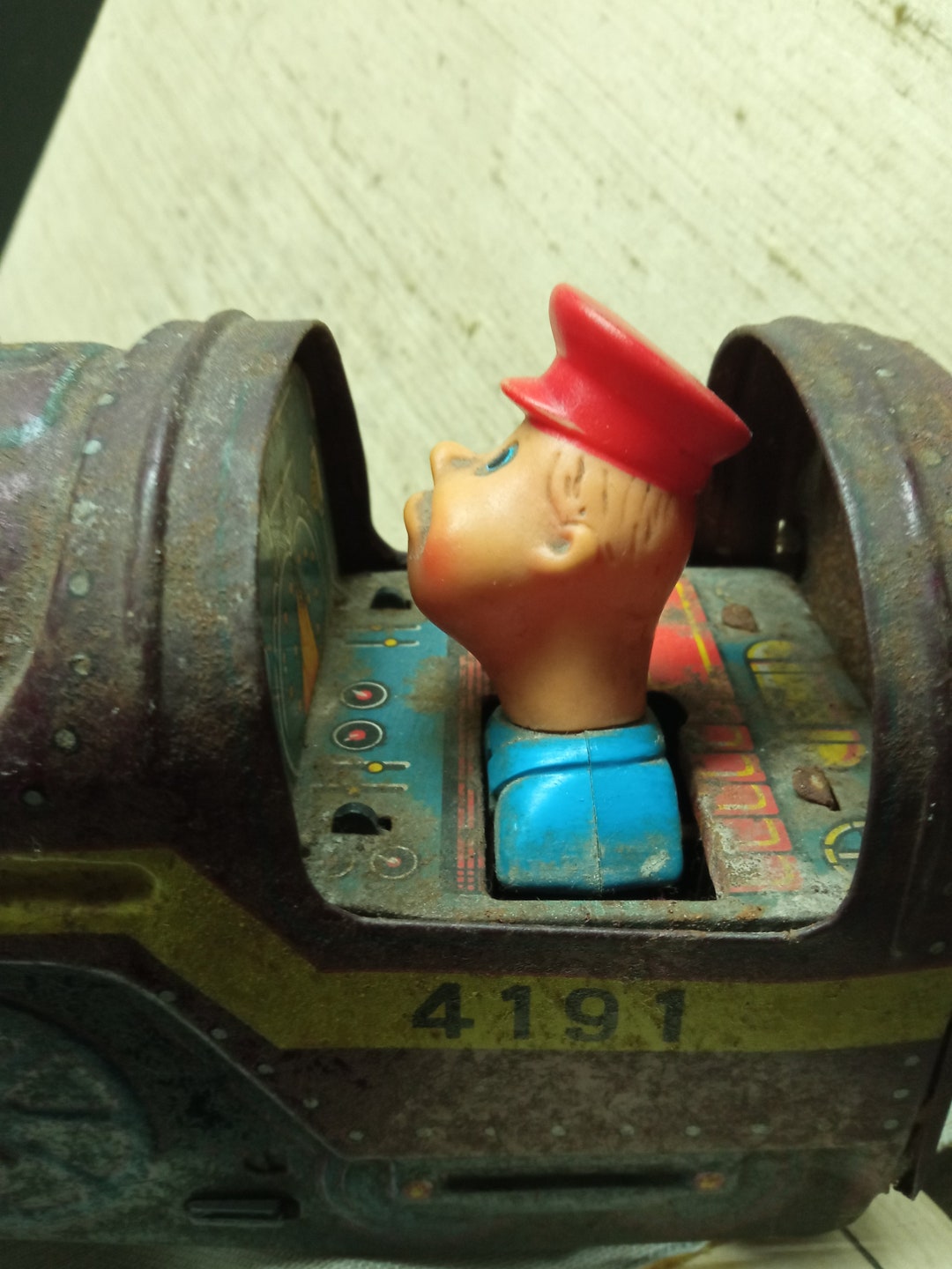 Rare Vintage Toy Train: Piston Red Mountain - Collectible 60's & 70's ...