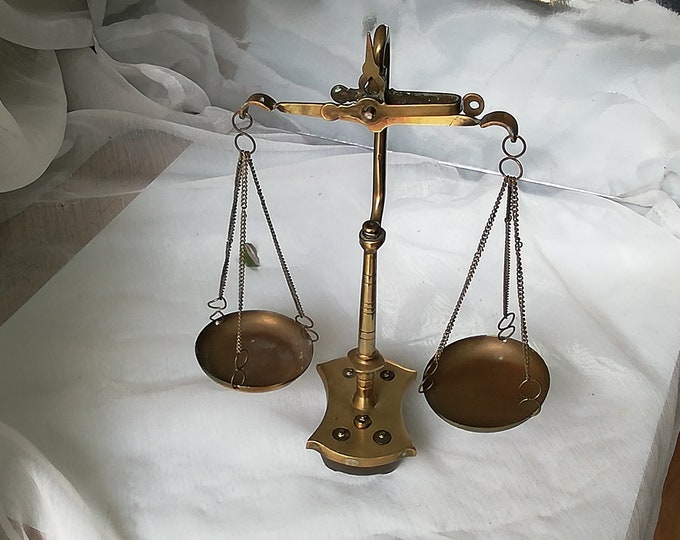 Vintage 1960s Antique Copper Plate Scale - Gram Weight Measurement ...