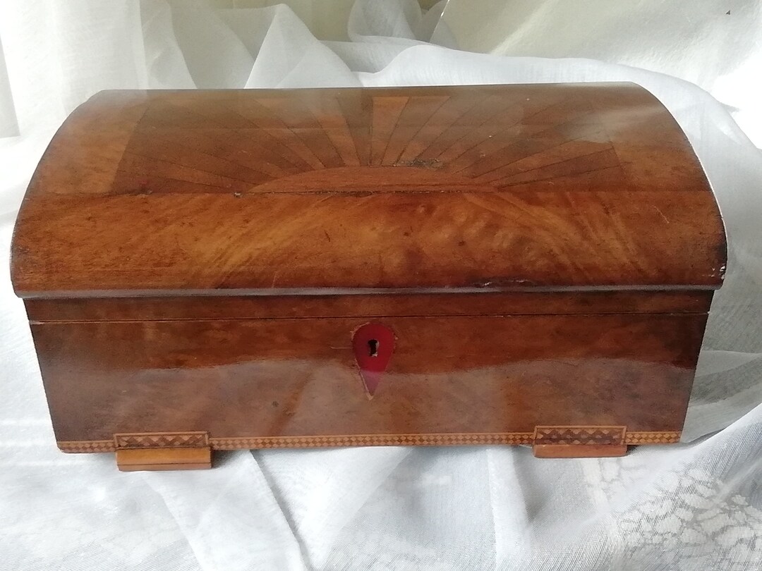 19 Th Centuty Varnished Partridge Wood Jewelry Box . Antique Wood - Etsy