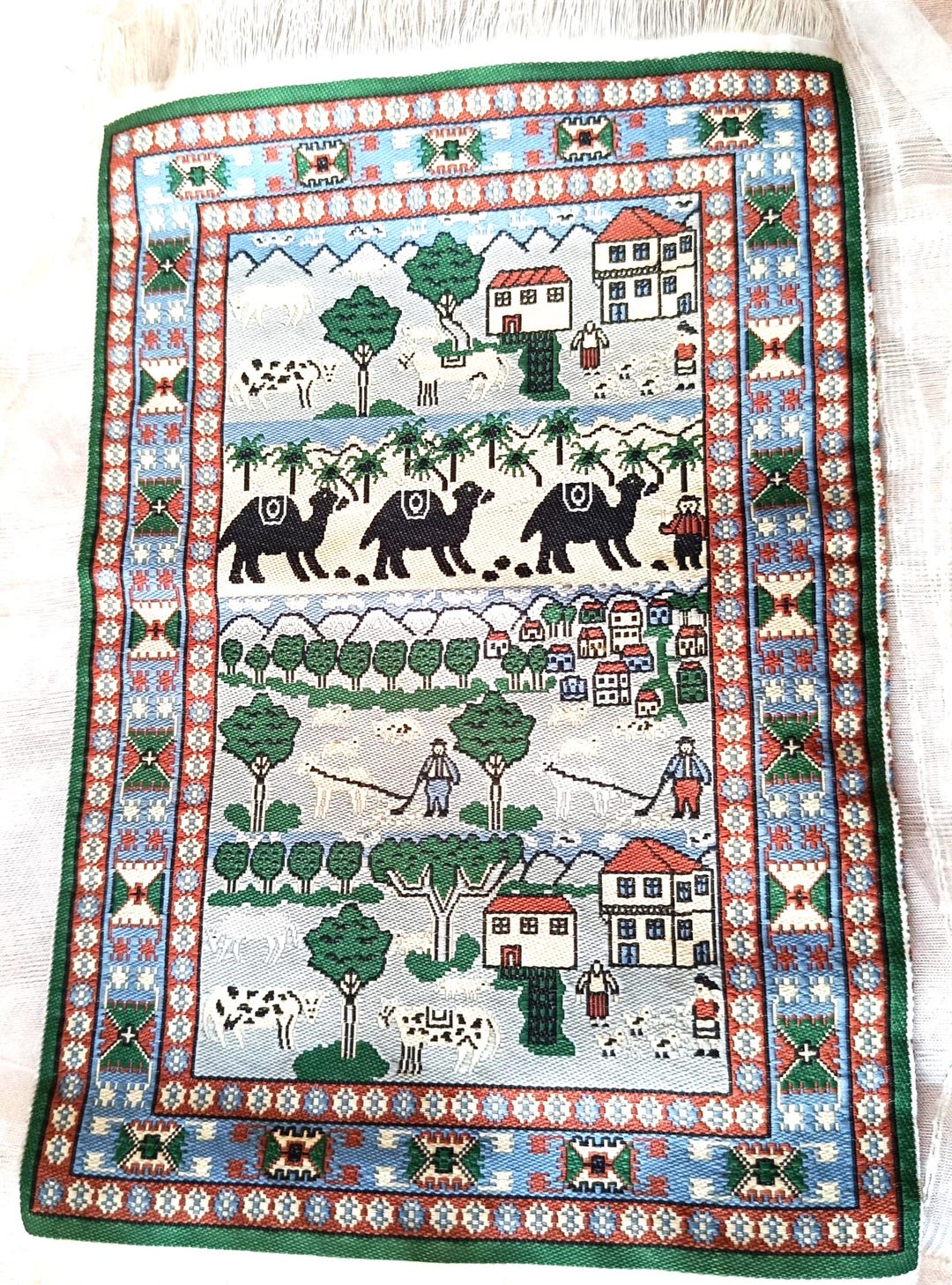 Mini Persian Rug for Dollhouse – Handwoven Vintage Style Carpet ...