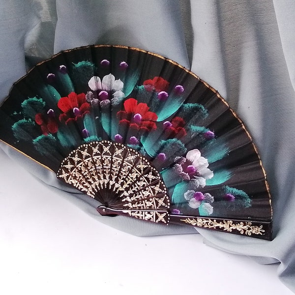 Hand Painted Fan - Etsy