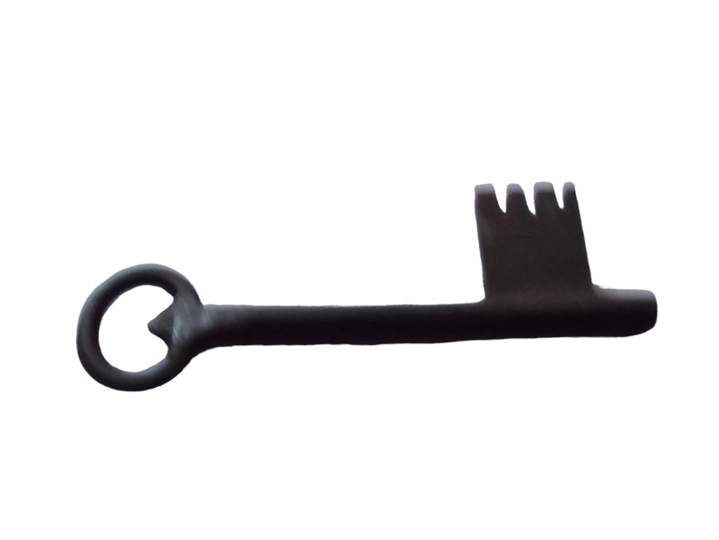 19th Century Antique Hand-forged Iron Key: Chapel Cellar or - Etsy