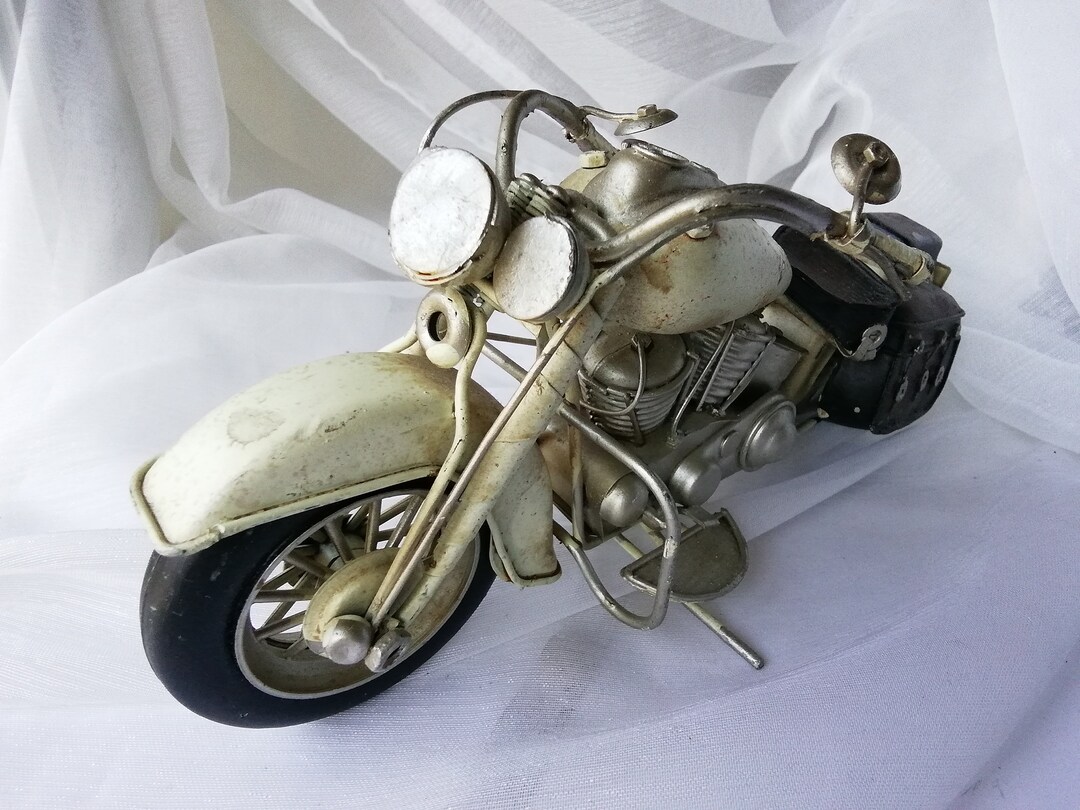 Vintage Motorcycle Old-school Metal Model, Vintage Toy, Collector's ...