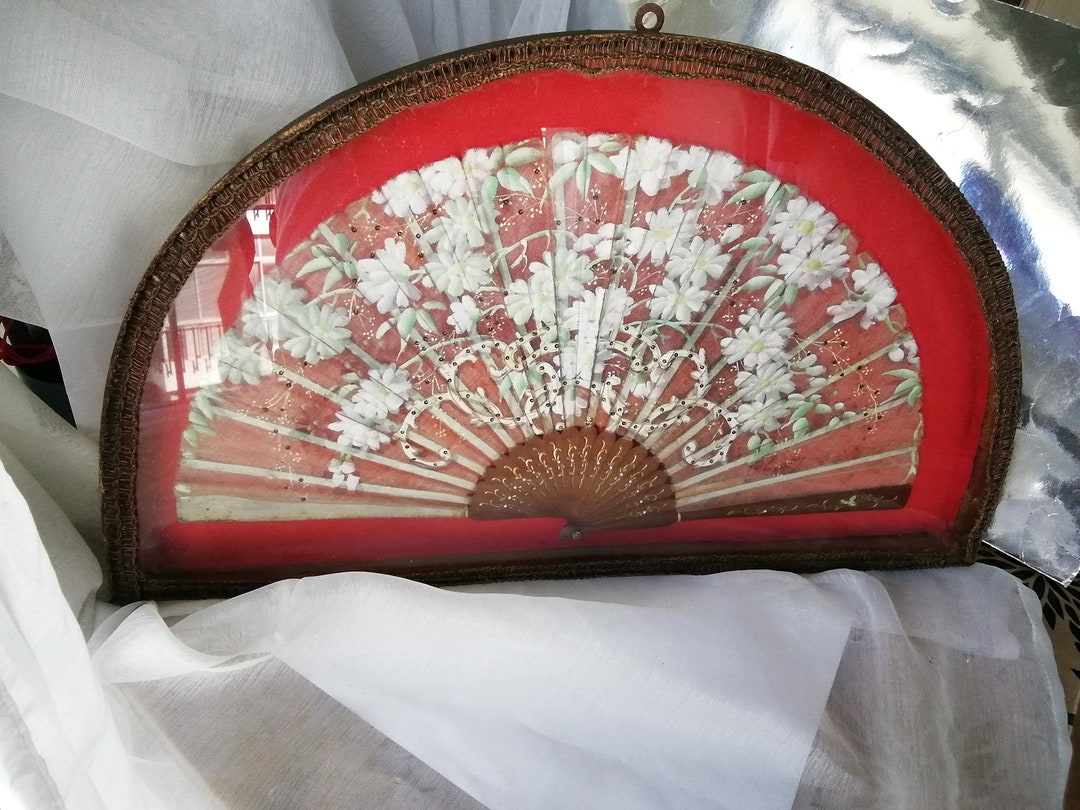 Antique 19th Century European Handcrafted Fan - Signed Artisan Fan in ...