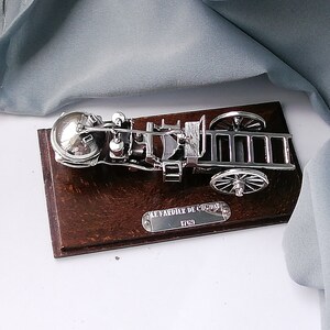 Antique Sterling Silver Steam Engine Model fardier à Vapeur Hand-carved ...