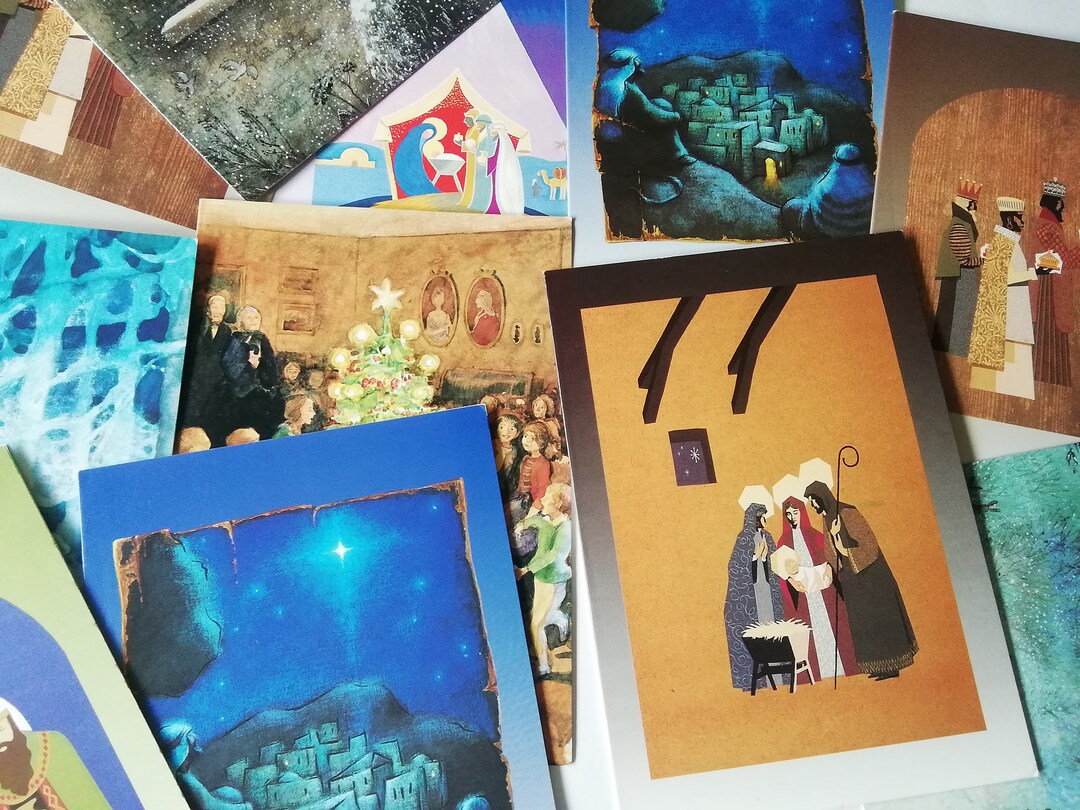 UNICEF Vintage Christmas Card Collection Rare Lot of 12 Postcards ...