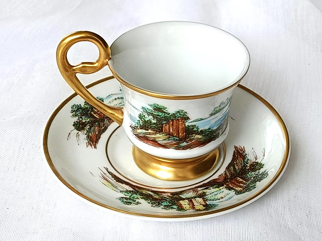 Vintage Porcelain Coffee Cup - Antique Demitasse | Collectible ...