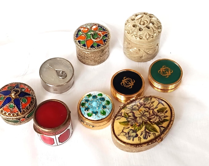 Vintage 1980s Trinket Box Collection – Decorative Keepsake Box Set ...