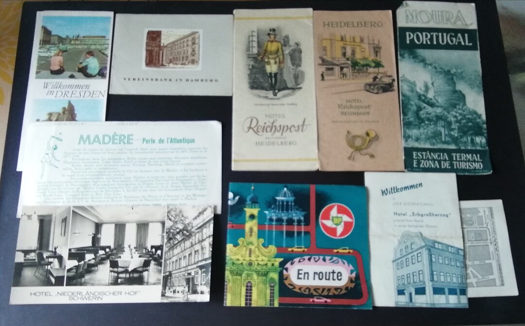 Vintage 50s/60s Hotel Brochures & City Maps: Nostalgic Memories for ...