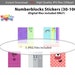 Numberblocks Faces 30-100 and Hands 1.9cm, A4 Stickers Printing ...