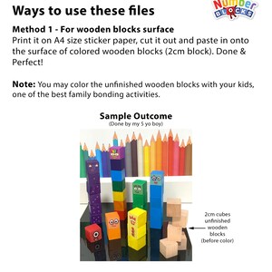 Numberblocks Faces 30-100 and Hands 1.9cm, A4 Stickers Printing ...