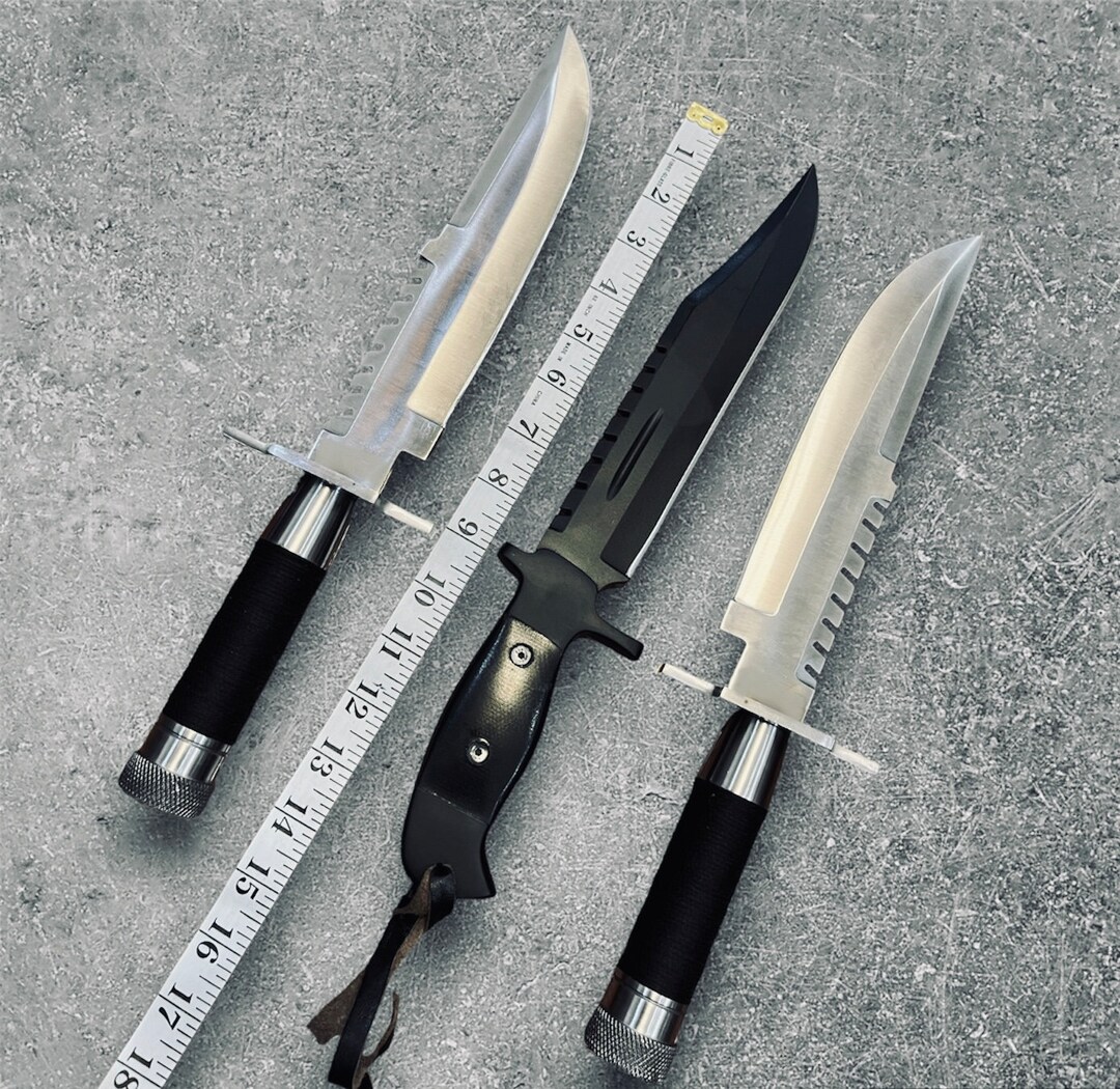 Commando Knives | Bowie Hunting Knife | Hand Made D2 Steel Material ...