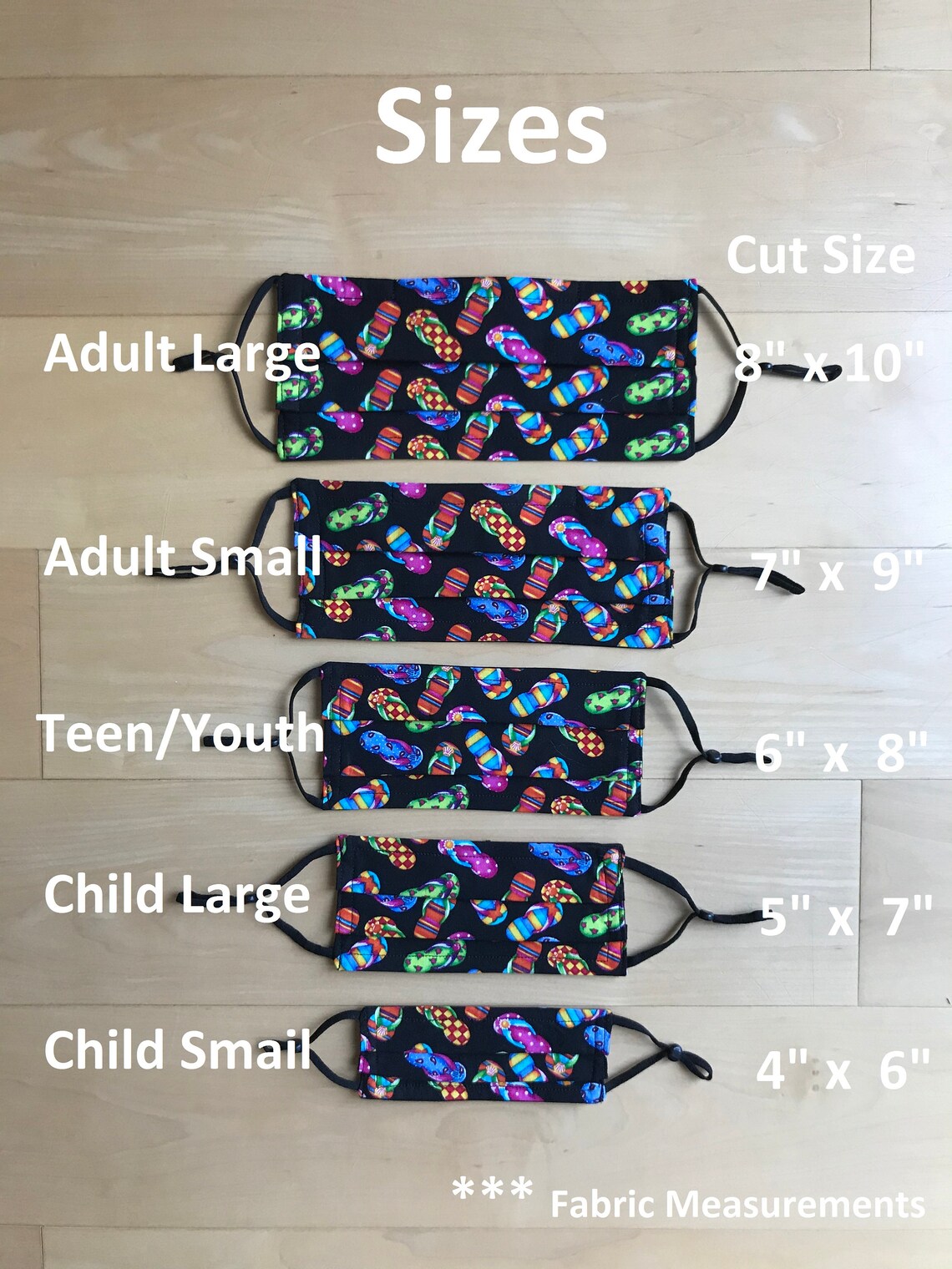 4 Layer Face Mask, Cotton, Pleated Style With Adjustable Ear Loops ...