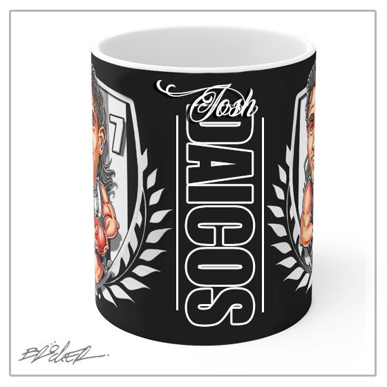 Josh Daicos Mug Collingwood Magpies Art by Brocker - Etsy